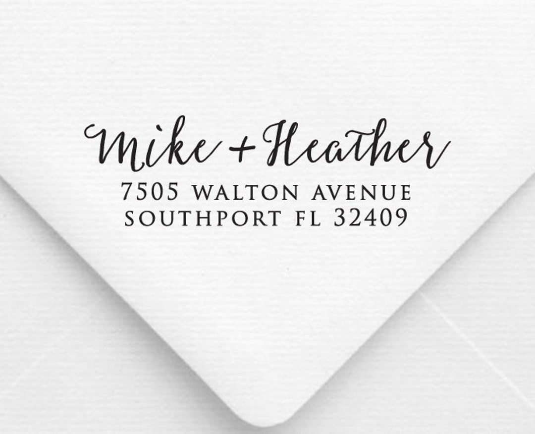Custom Return Address Stamp Custom Address Stamp Self Inking - Etsy
