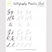 Calligraphy Practice Sheets | Full Alphabet | Lettering | Digital ...