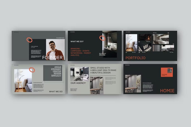 Homie - Interior Design Powerpoint - Etsy