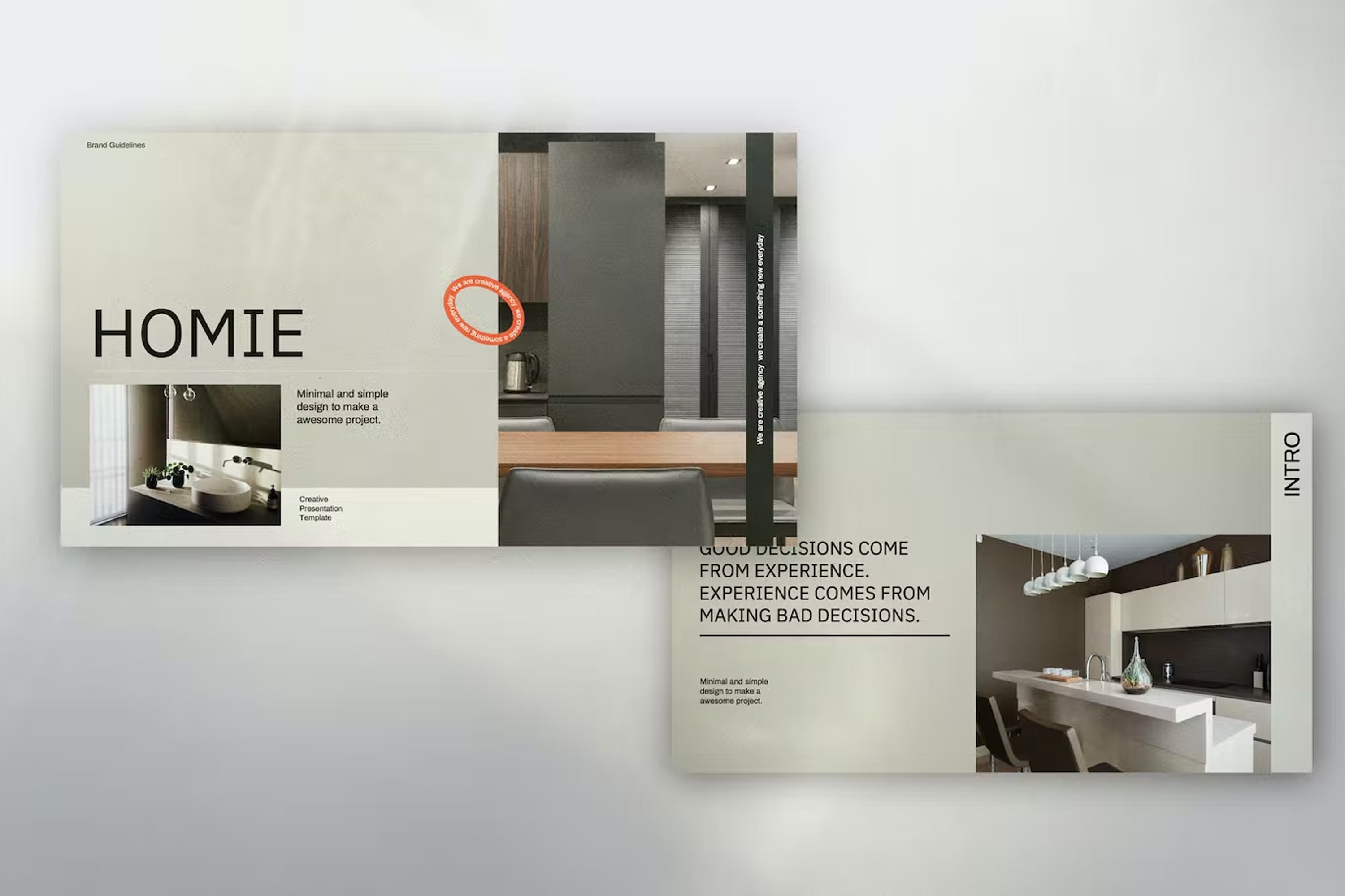 Homie - Interior Design Powerpoint - Etsy