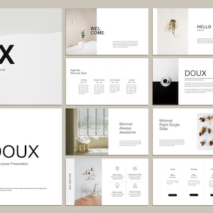 Clean & Modern Powerpoint Presentation - Etsy