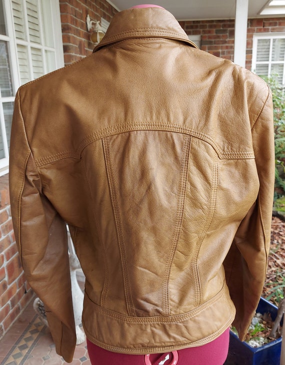 Vintage 70s leather jacket - Gem