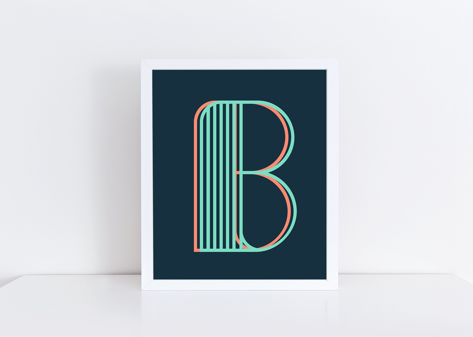Lettre « B » impression, typographie Printable Art lettres, Alpha en ...