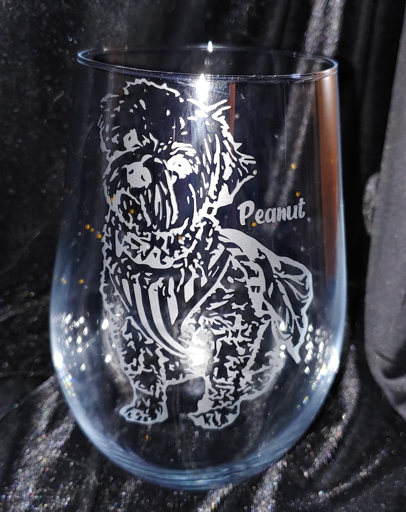 Custom Etched Stemless Wine Glasses - Etsy