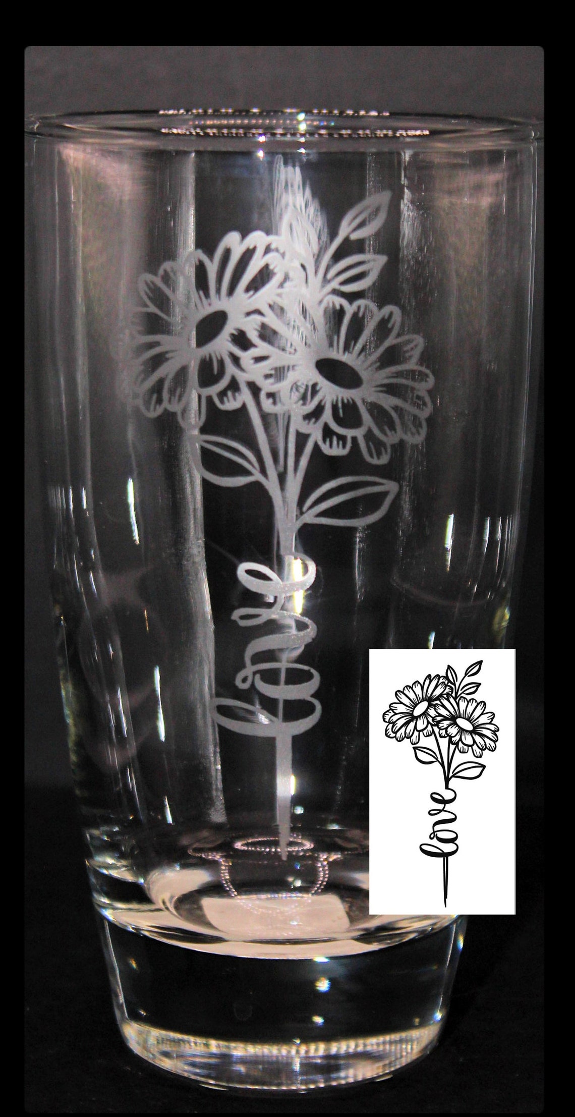 Custom Etched WATER Glasses - Etsy