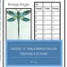 Printable 2 Table Dragonfly Bridge Tallies, Digital Bridge Tallies ...