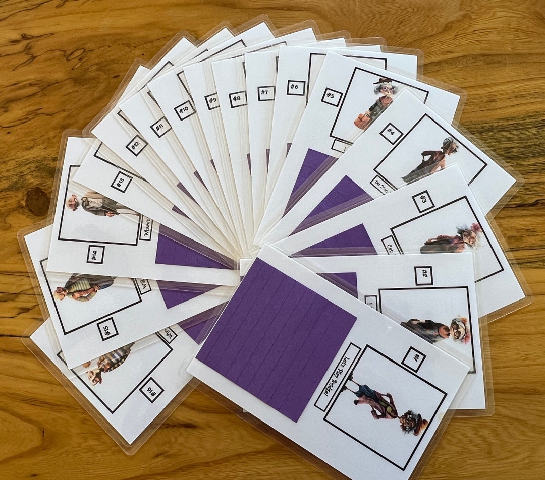 Whimsical Seniors, 4 Table Bridge Tallies, Humorous, 16 Player, Great ...