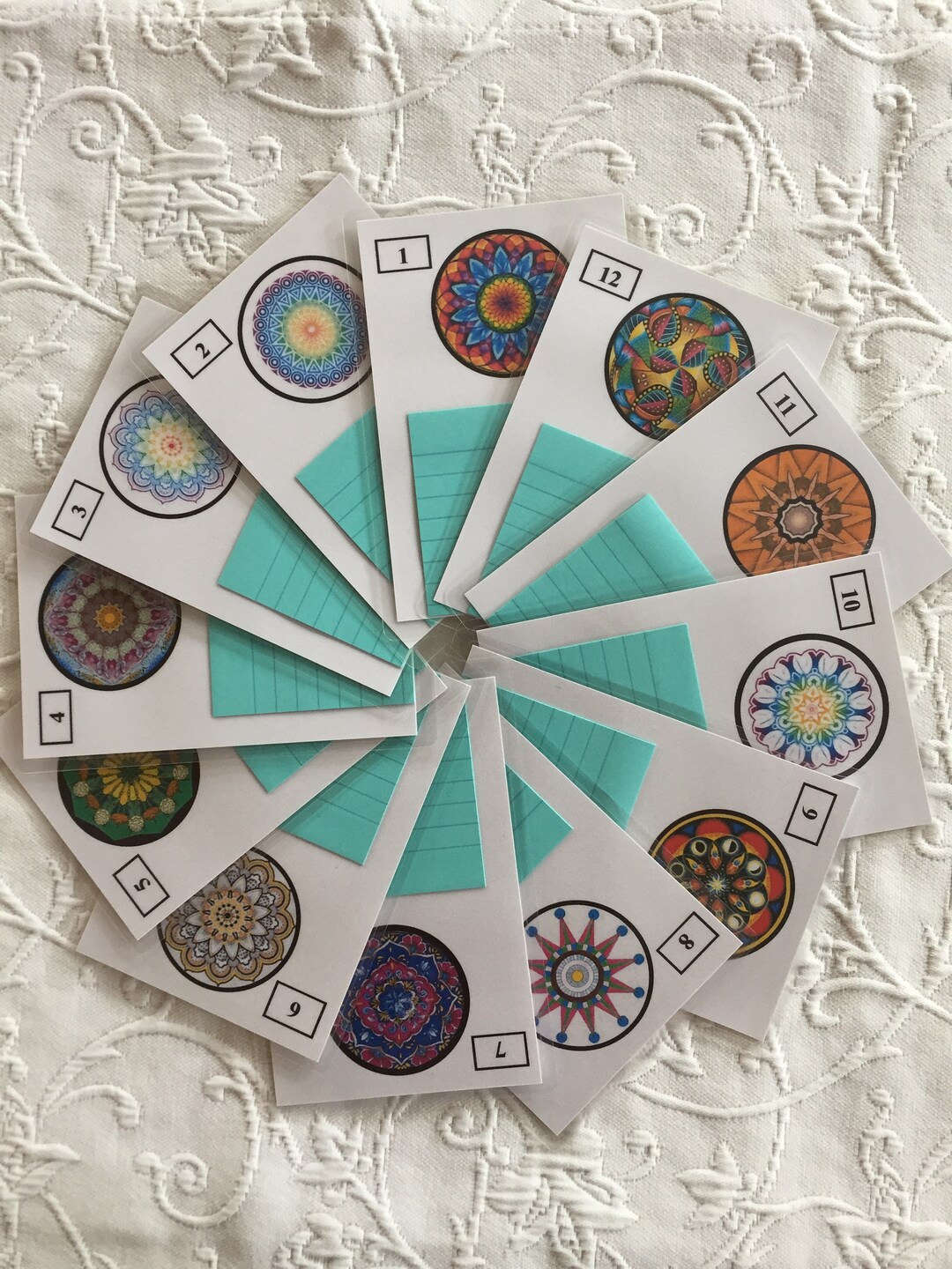 Mandalas, 3 Table Bridge Tallies, Reusable, Great Prize or Gift - Etsy