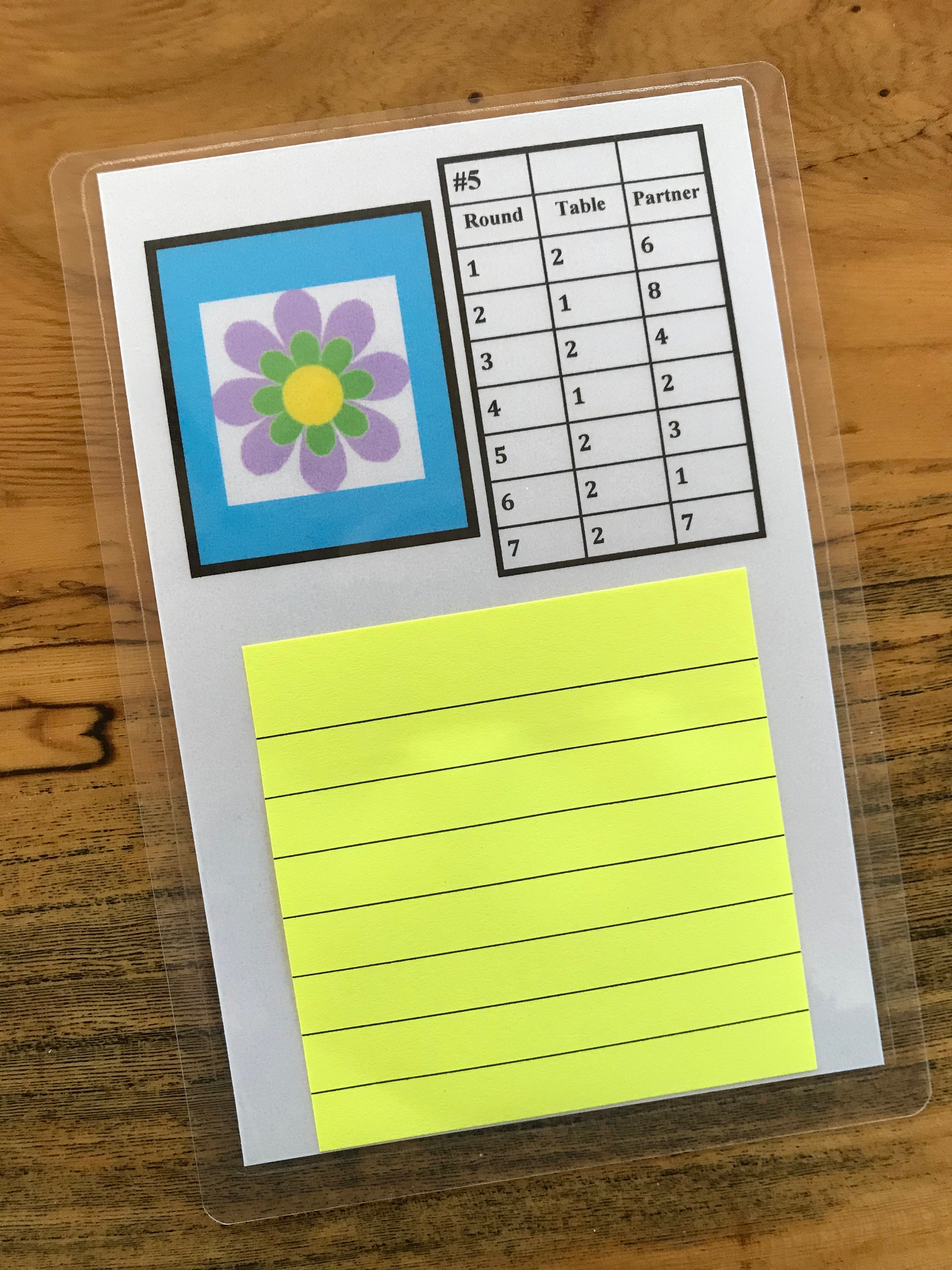 Flowers With Style, 2 Table, Reusable Bridge Tallies, Great Gift or ...