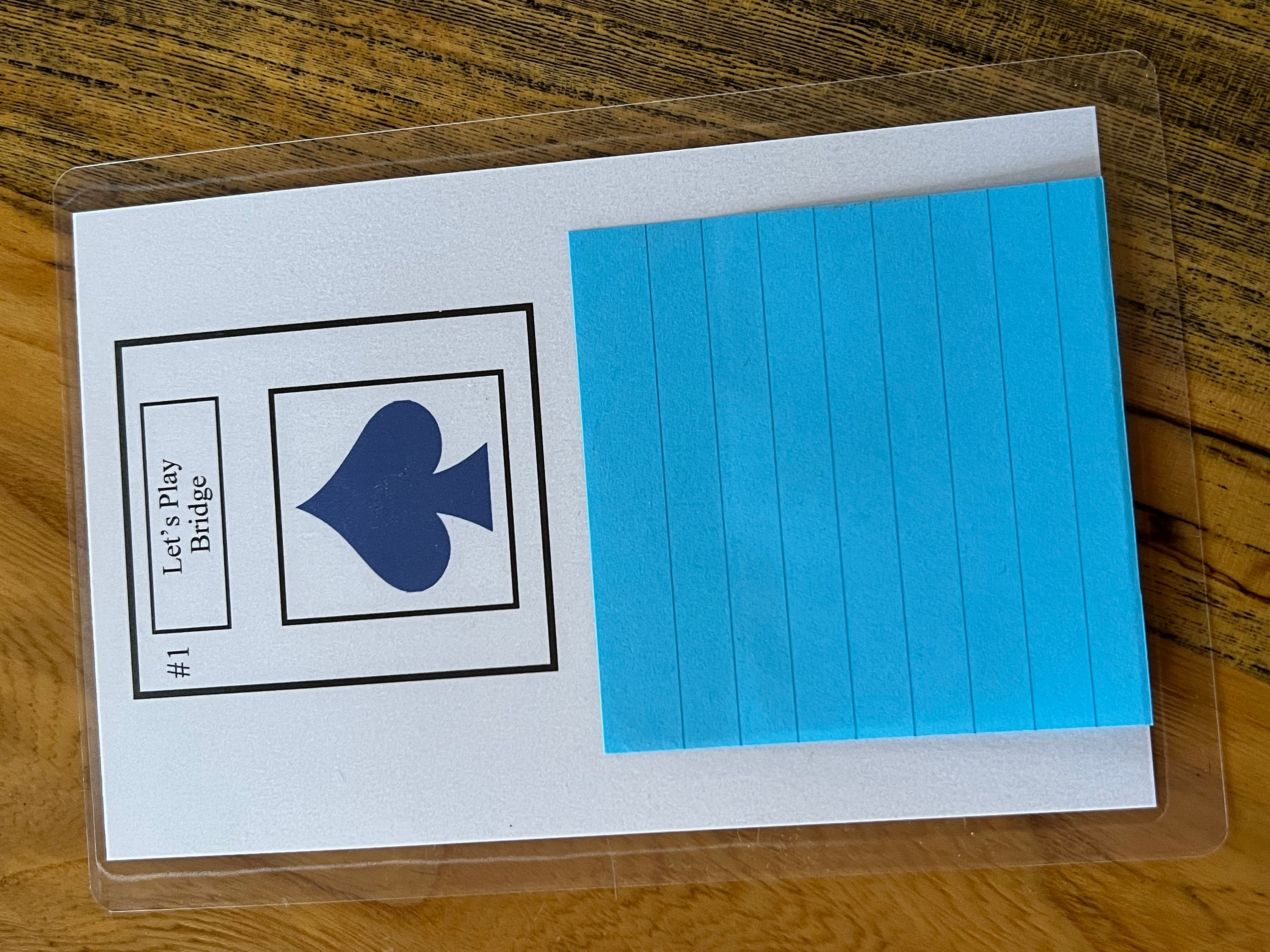 Card Symbols, 3 Table Bridge Tallies, Reusable, 12 Players, Great Gift ...
