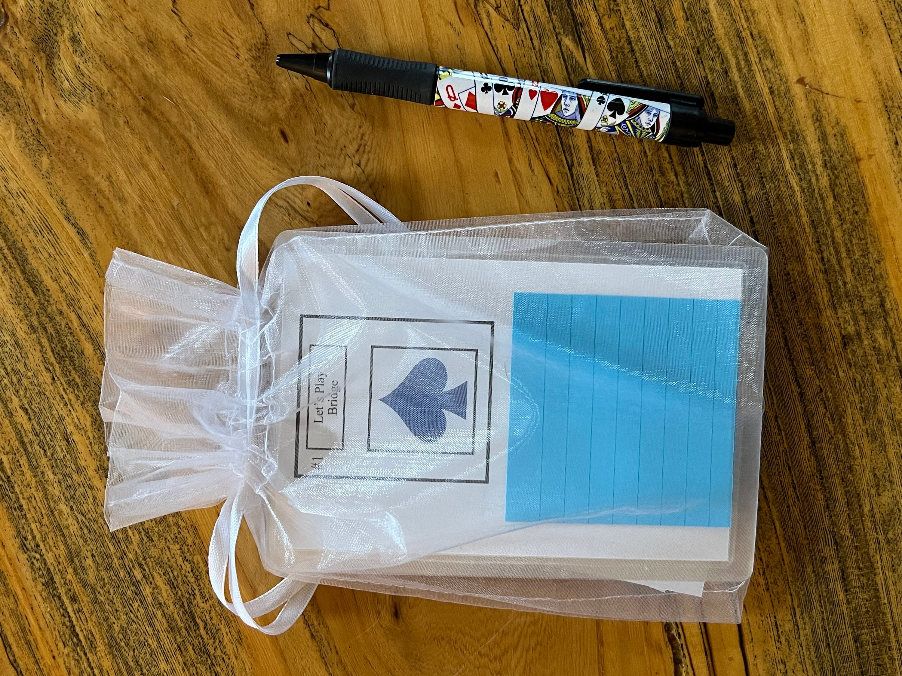 Card Symbols, 3 Table Bridge Tallies, Reusable, 12 Players, Great Gift ...