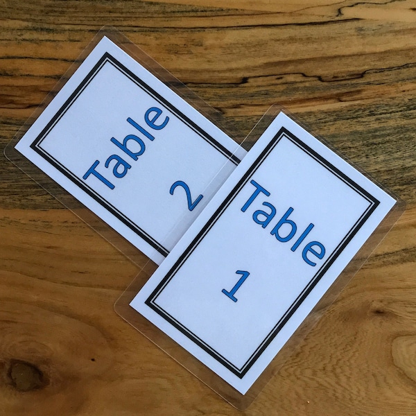 Bridge Table Numbers - Etsy