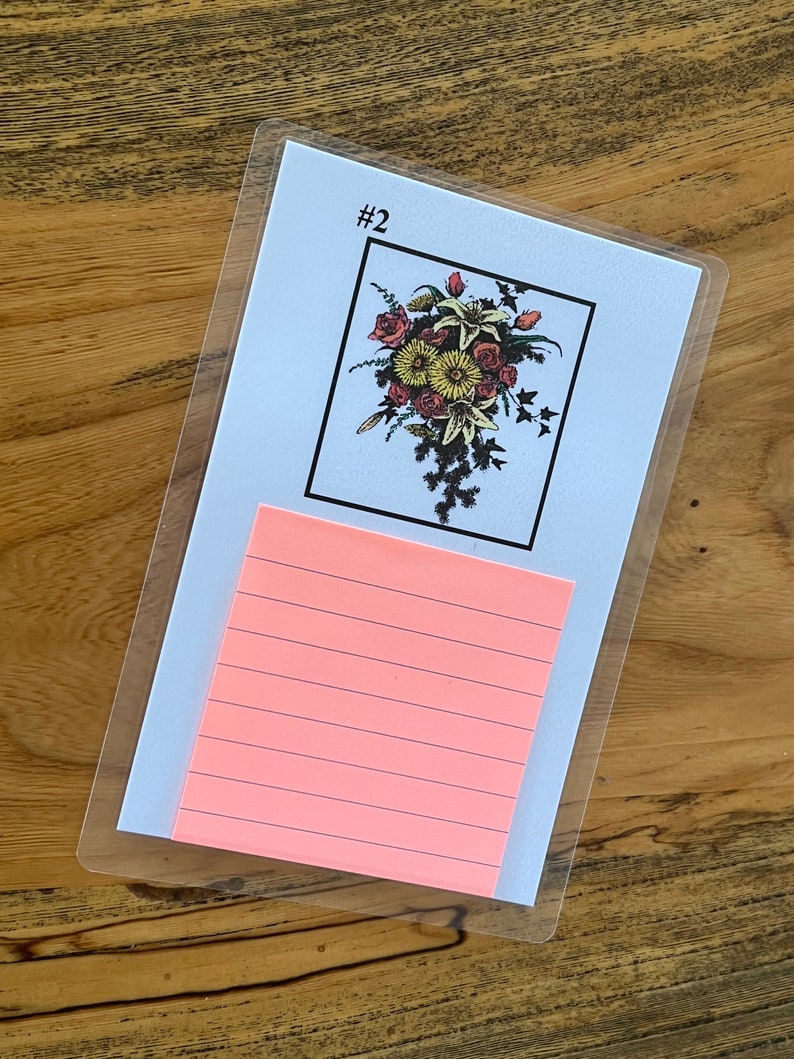 Vintage Floral, 4 Table, Reusable Bridge Tallies, Great Prize or Gift ...