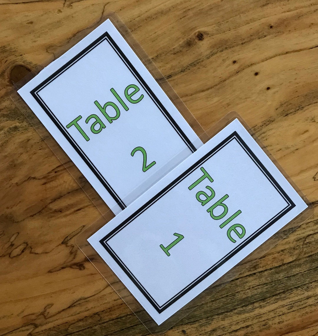 Green 2, 3 and 4 Bridge Table Numbers, Great Gift - Etsy