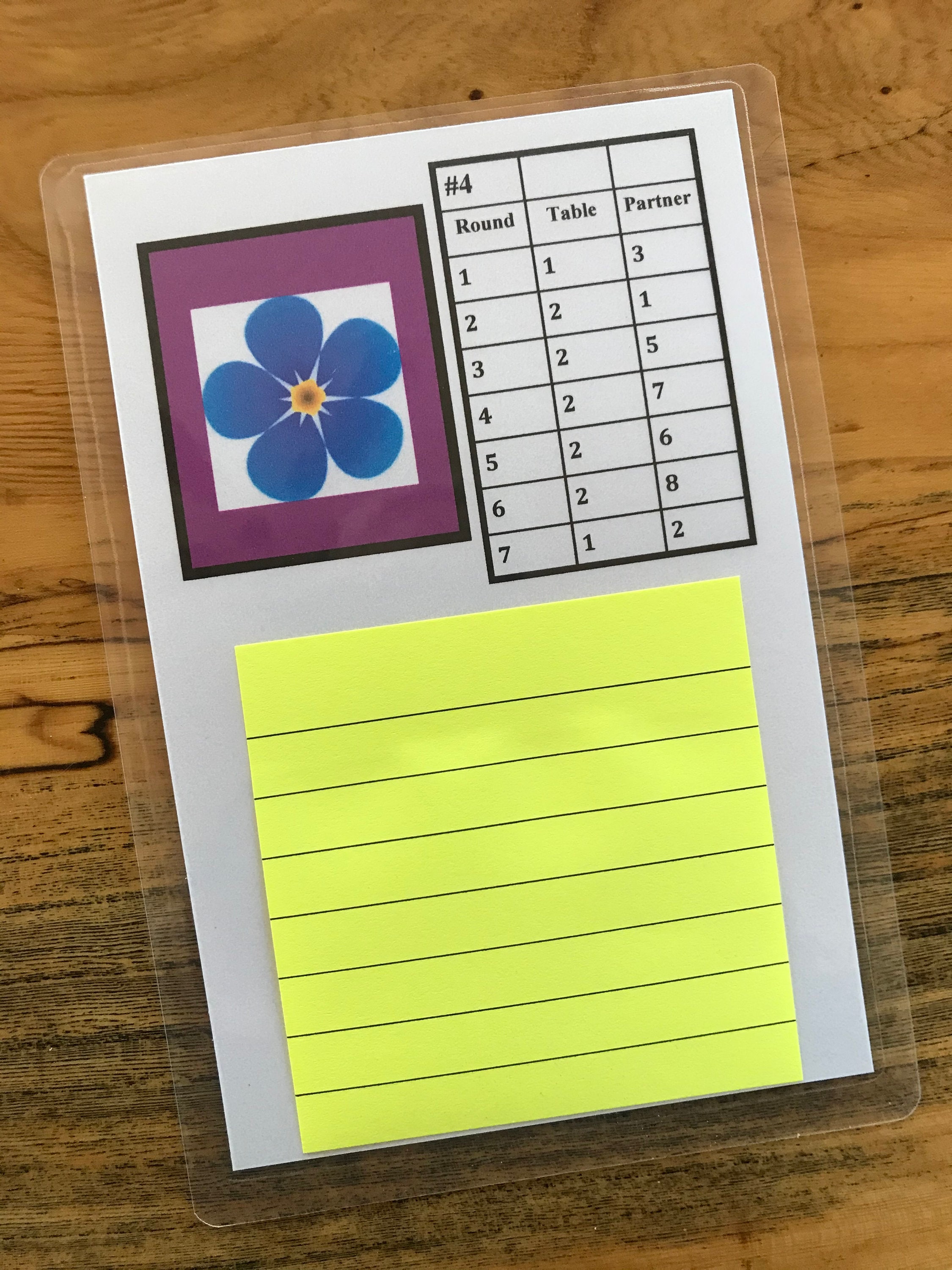 Flowers With Style, 2 Table, Reusable Bridge Tallies, Great Gift or ...