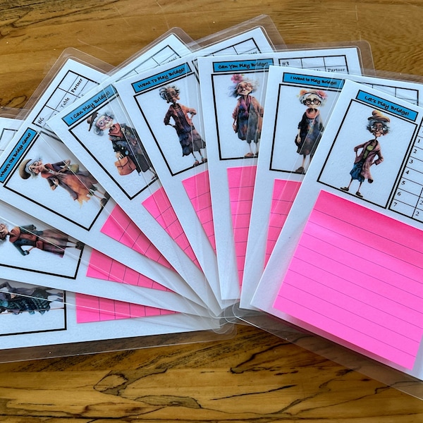 Bridge Tally Cards - Etsy