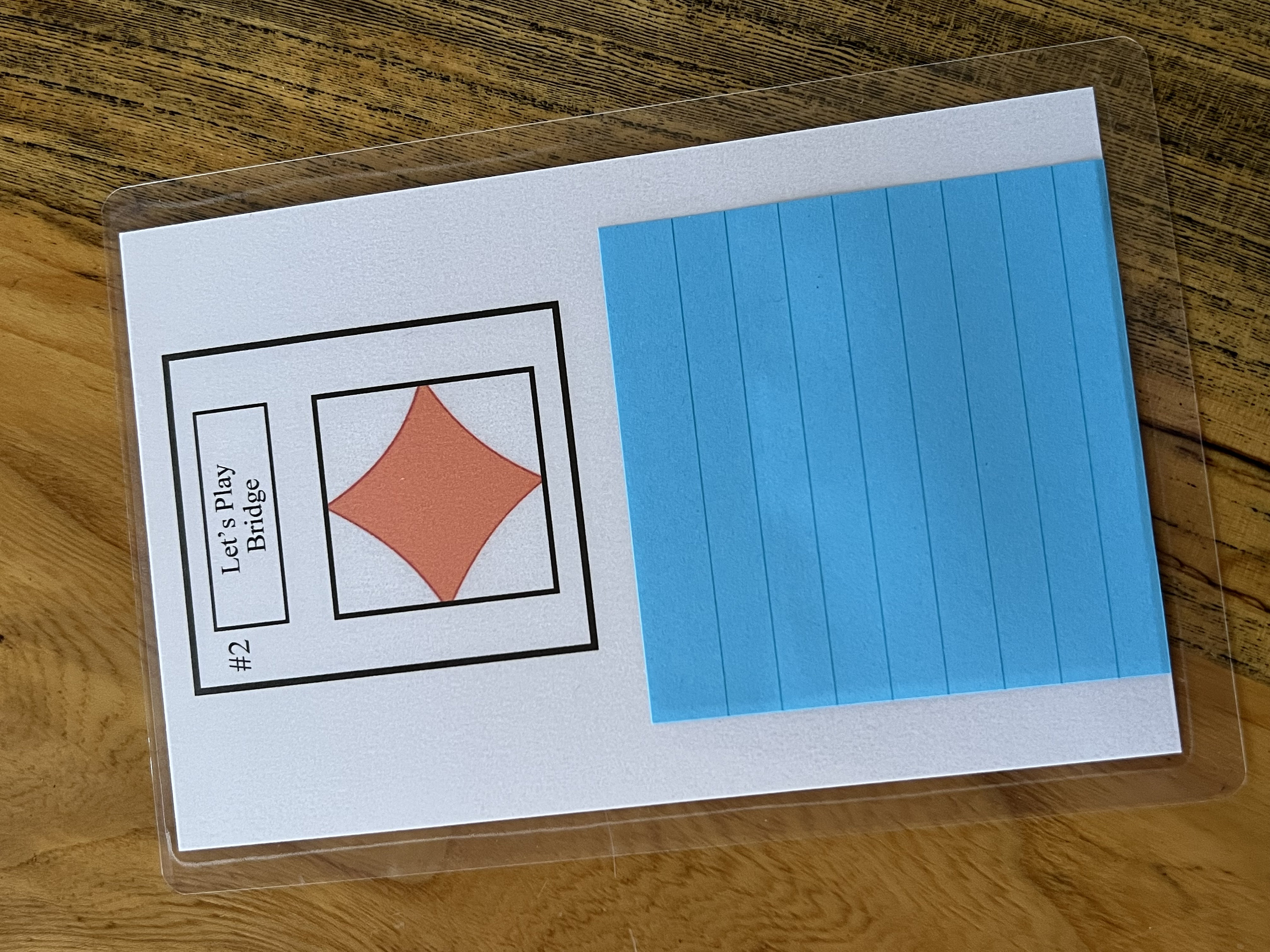 Card Symbols, 3 Table Bridge Tallies, Reusable, 12 Players, Great Gift ...