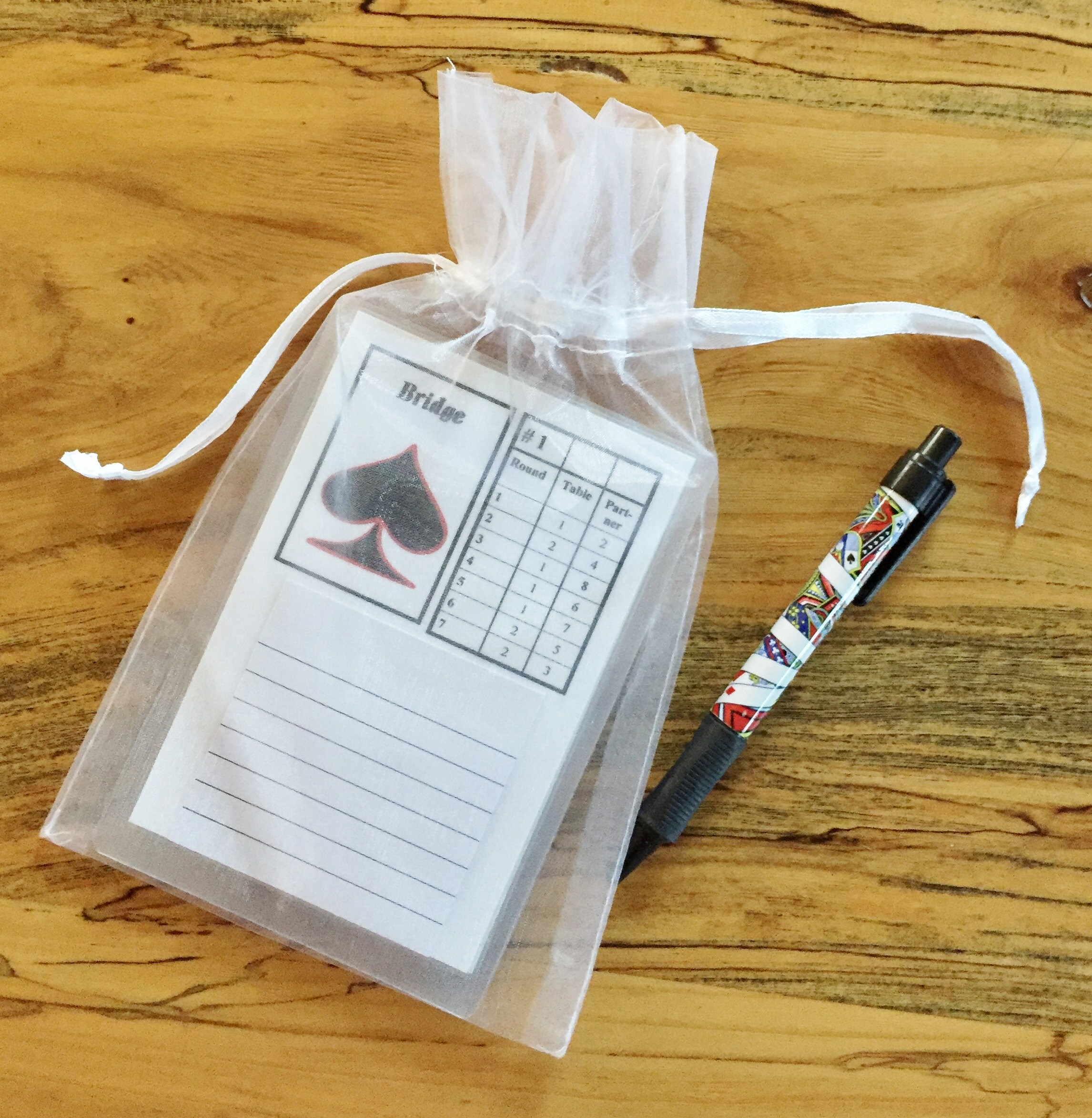 Card Symbols, 2 Table Bridge Tallies, Reusable, Great Gift or Prize! - Etsy