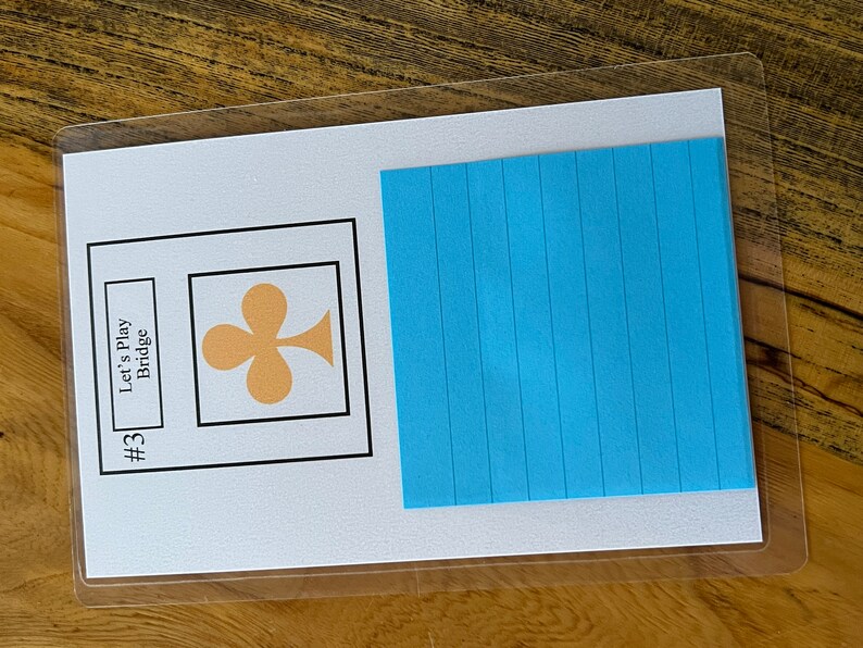 Card Symbols, 3 Table Bridge Tallies, Reusable, 12 Players, Great Gift ...