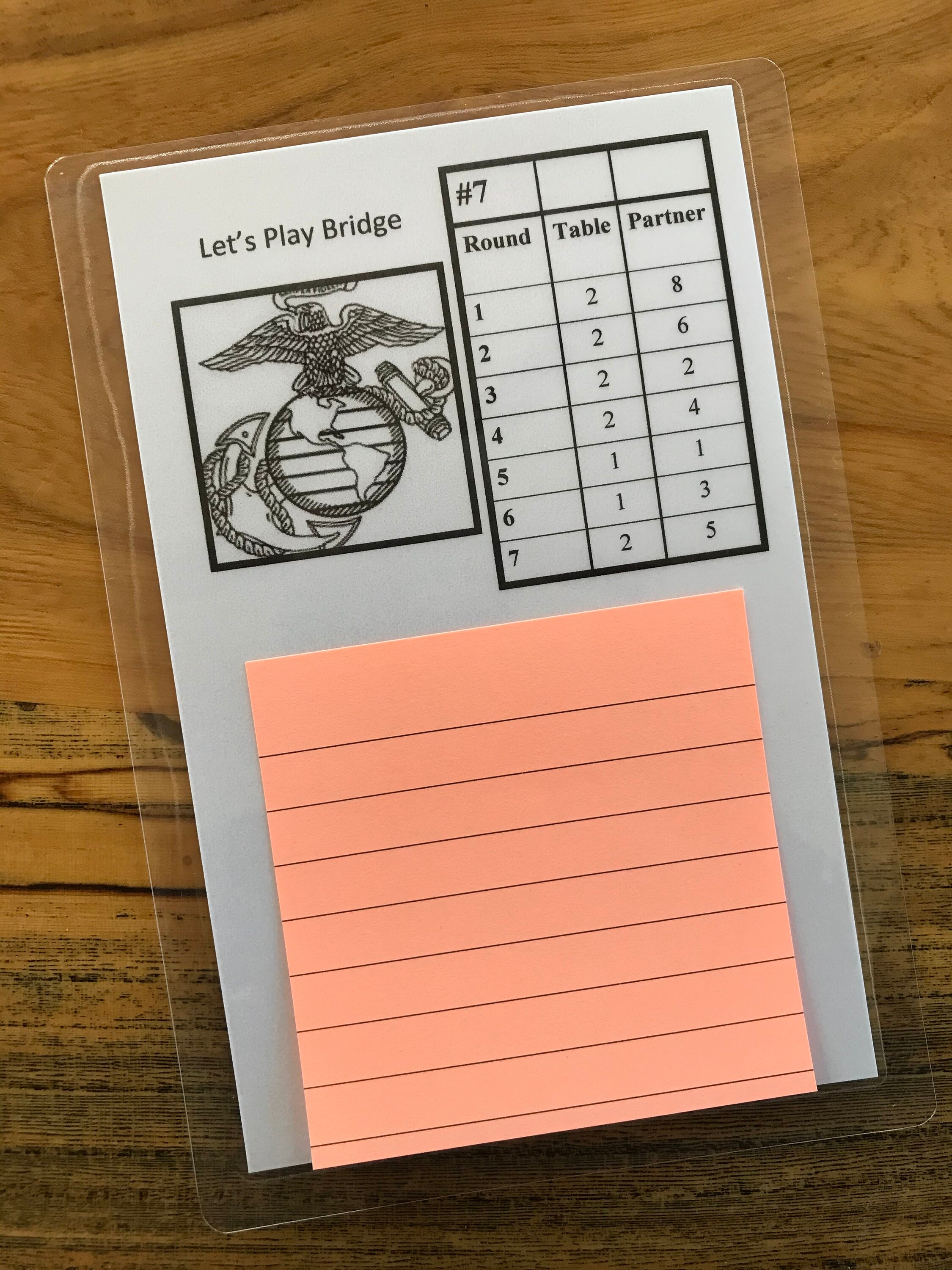 Sale-nautical, 2 Table Bridge Tallies, Reusable, 8 Player, Great Gift ...