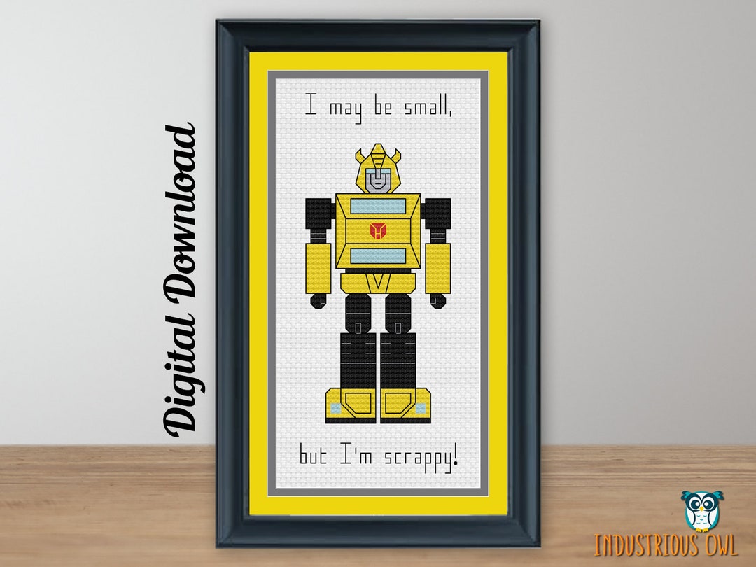 Transformers Inspired Bumblebee Cross Stitch PDF Pattern | INSTANT ...