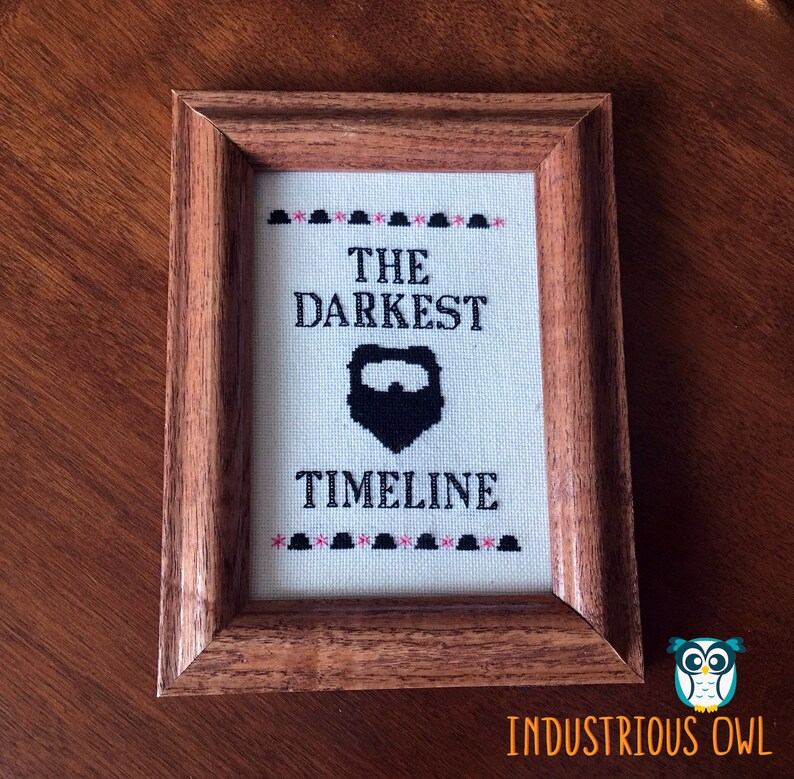 Community Inspired Darkest Timeline Cross Stitch PDF Pattern | Etsy