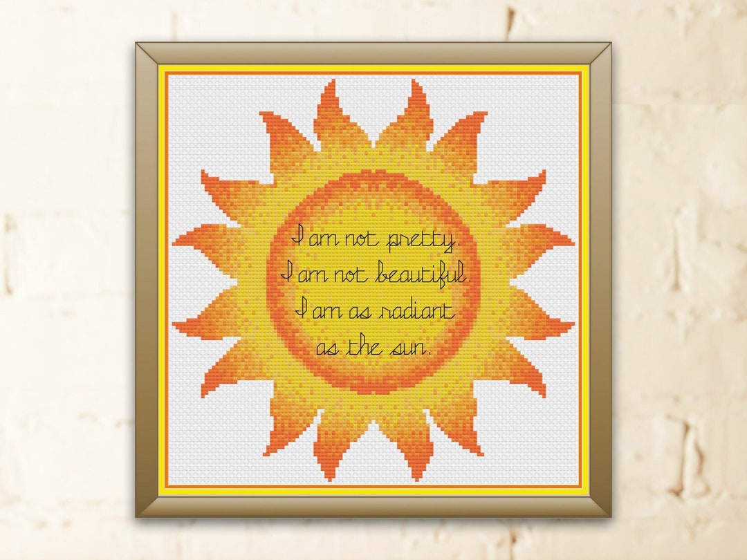 Radiant as the Sun Cross Stitch PDF Pattern | INSTANT DOWNLOAD - Etsy