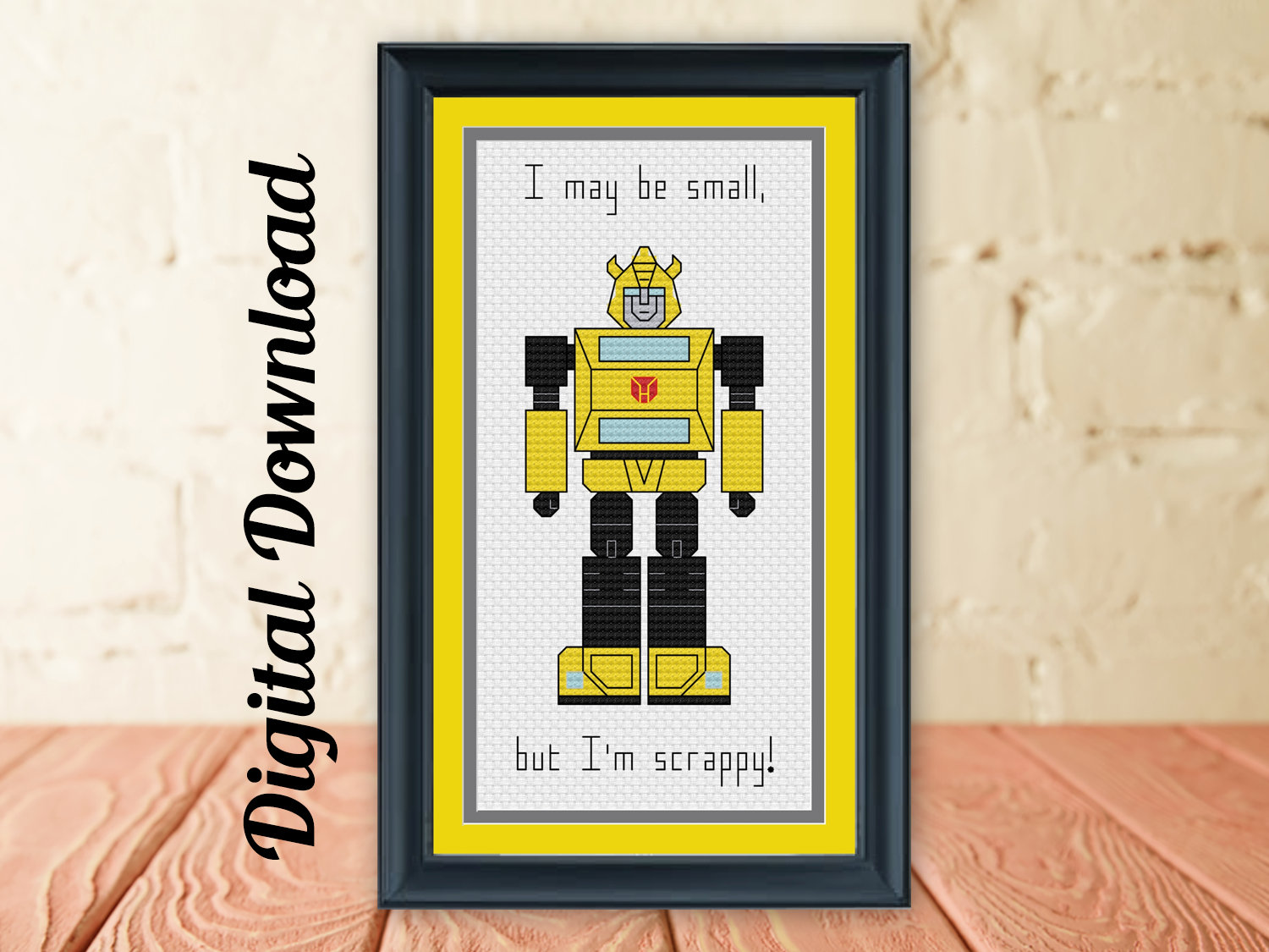 Transformers Inspired Bumblebee Cross Stitch PDF Pattern | Etsy