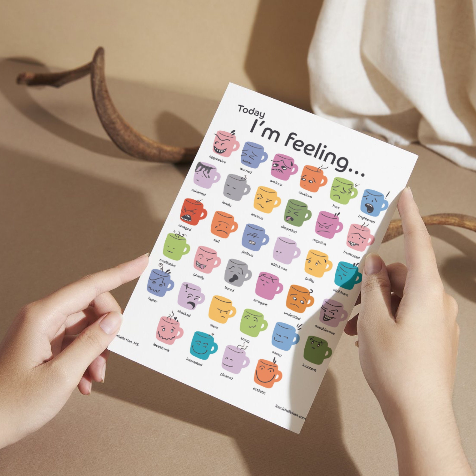 Printable Colorful Feelings Chart for Kids Mood Chart Mental Health - Etsy