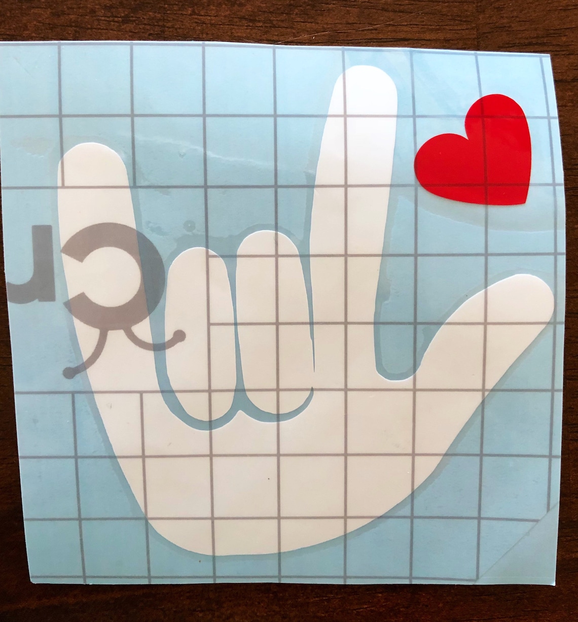 I Love You ASL Vinyl Decal - Etsy