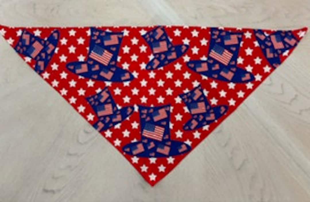Patriotic Flags & Hats Dog Pet Bandanna - Etsy