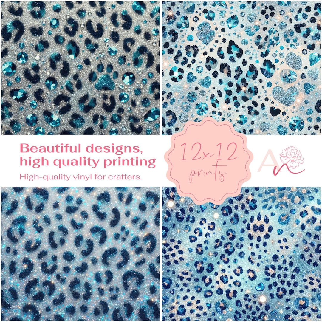 Leopard Print Craft Vinyl Sheets (HTV or Adhesive, 12x12 Inch) - Etsy
