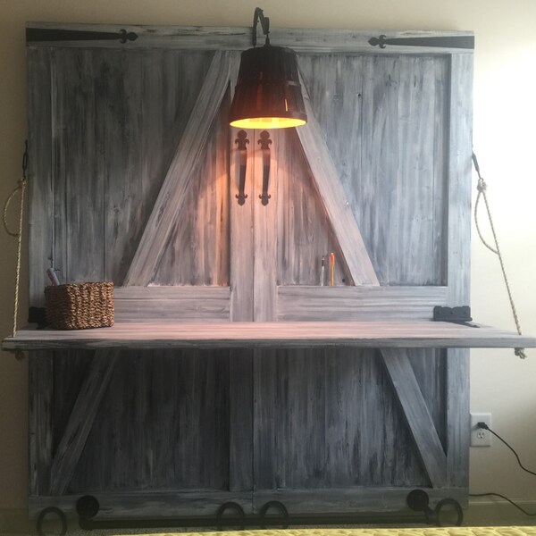 Barn Door Desk - Etsy