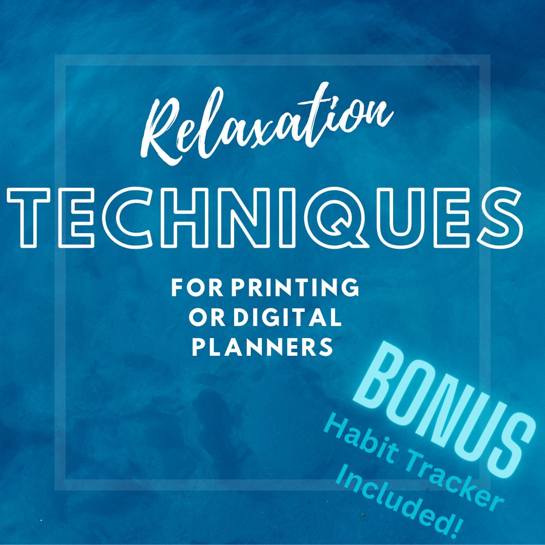 Top 10 Relaxation Techniques Printable PDF, Anxiety Workbook, De Stress ...