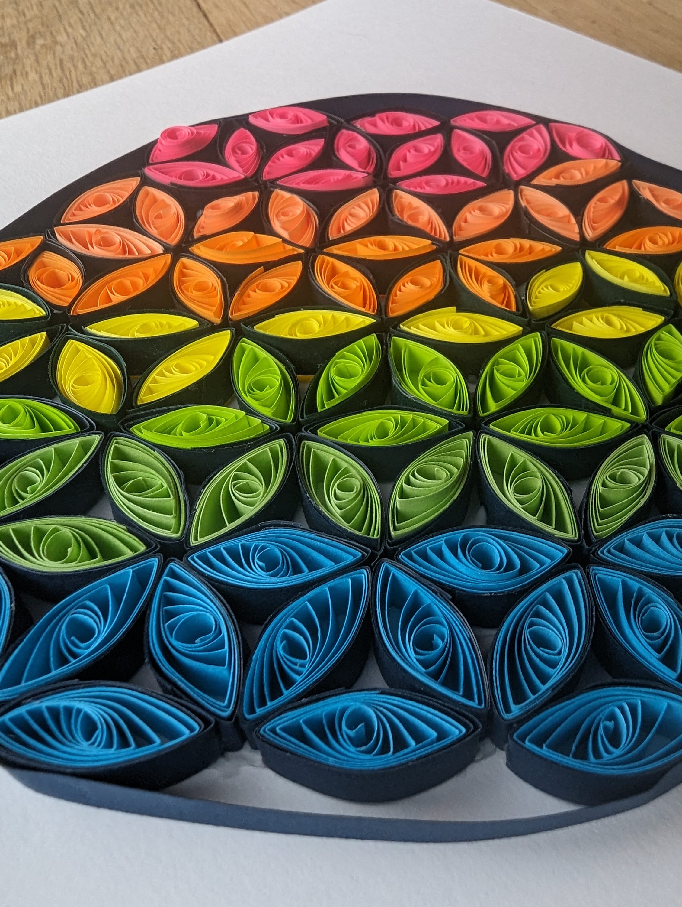 Flower of Life Mandala Quilled Wall Art - Unique Flower Gift - Sacred ...