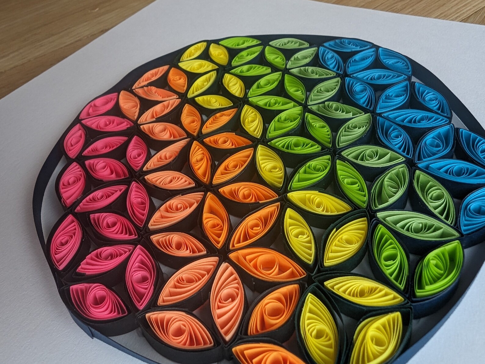 Flower of Life Mandala Quilled Wall Art Unique Flower Gift Sacred ...