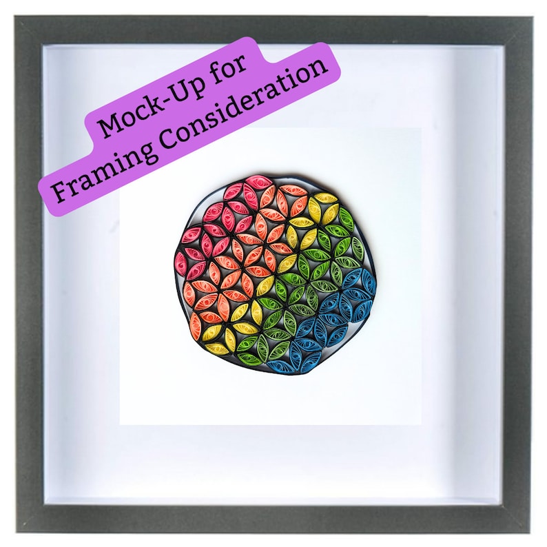 Flower of Life Mandala Quilled Wall Art Unique Flower Gift Sacred ...