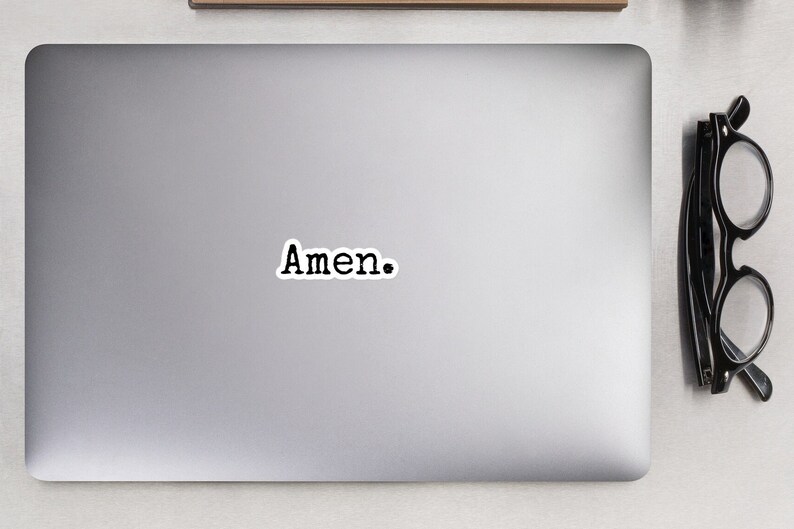 Amen Sticker Pray Laptop Sticker Prayer Decal Worship Sticker Bible ...