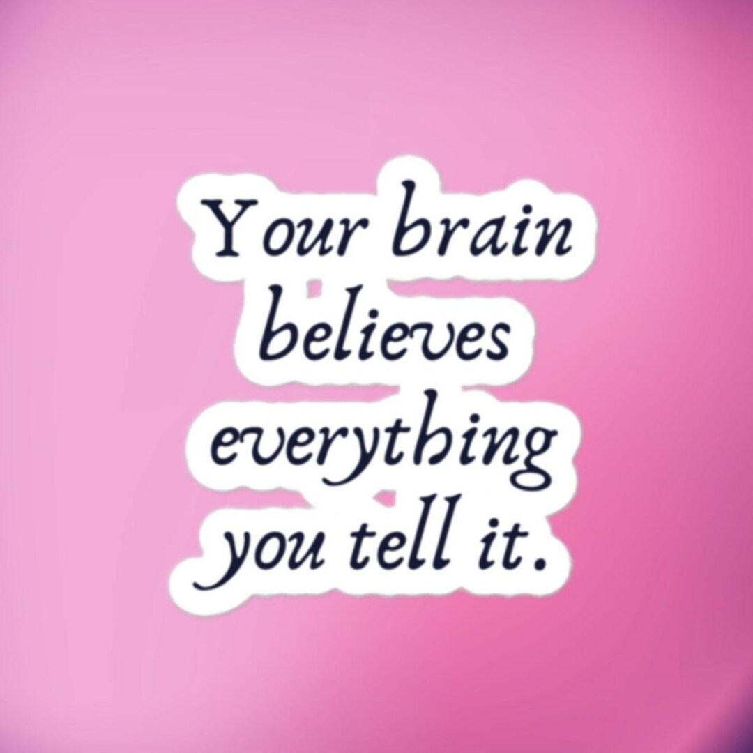 Power of Thought, Mindset is Everything, Brain Health Sticker. Positive ...