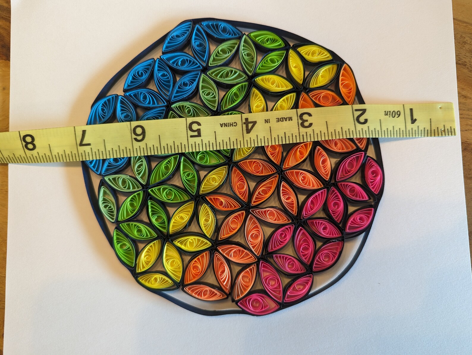 Flower of Life Mandala Quilled Wall Art - Unique Flower Gift - Sacred ...