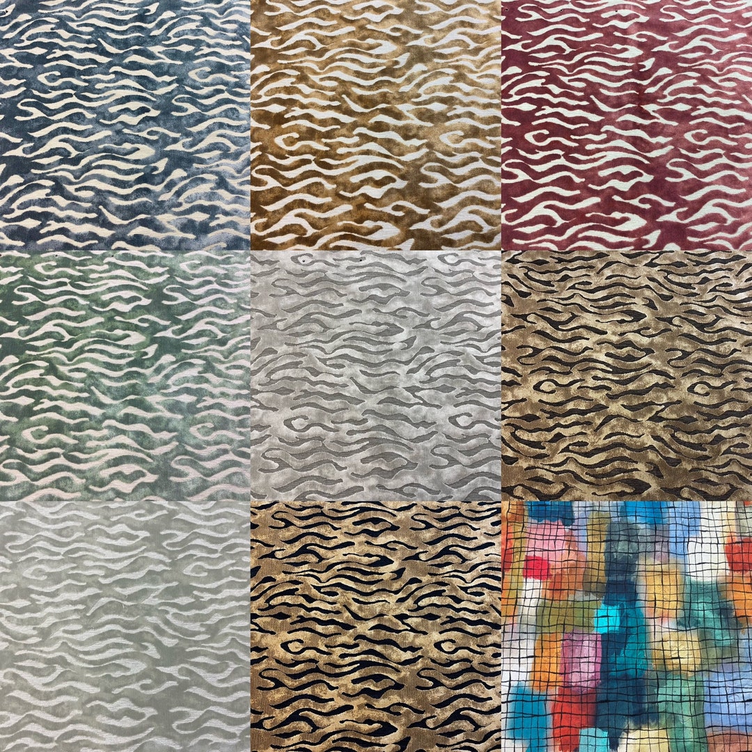 Sample-embroidery/cut Velvet Sample 2 X 4 please Read Item Description ...