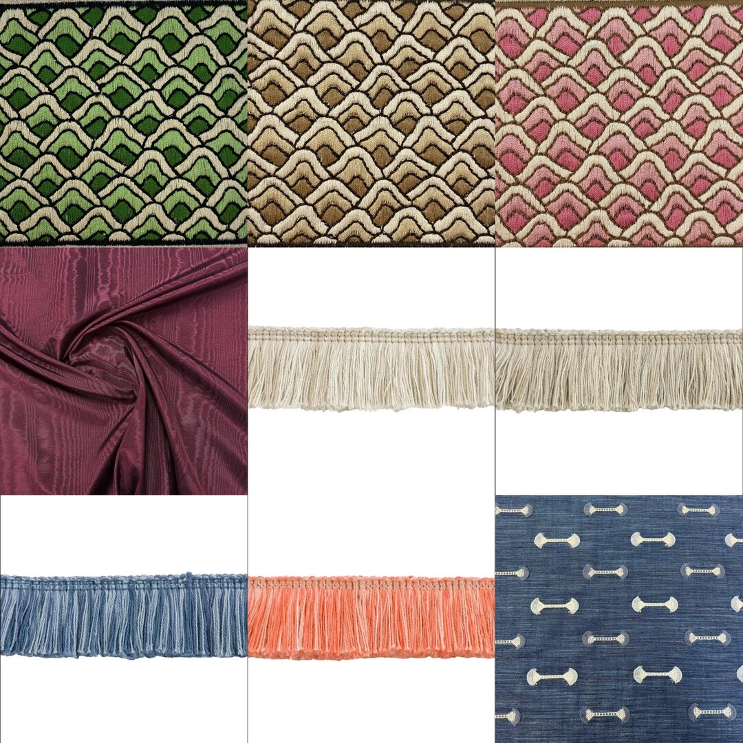 Sample-moire/trim/embroidery Sample (3" X 5") (please Read Item ...