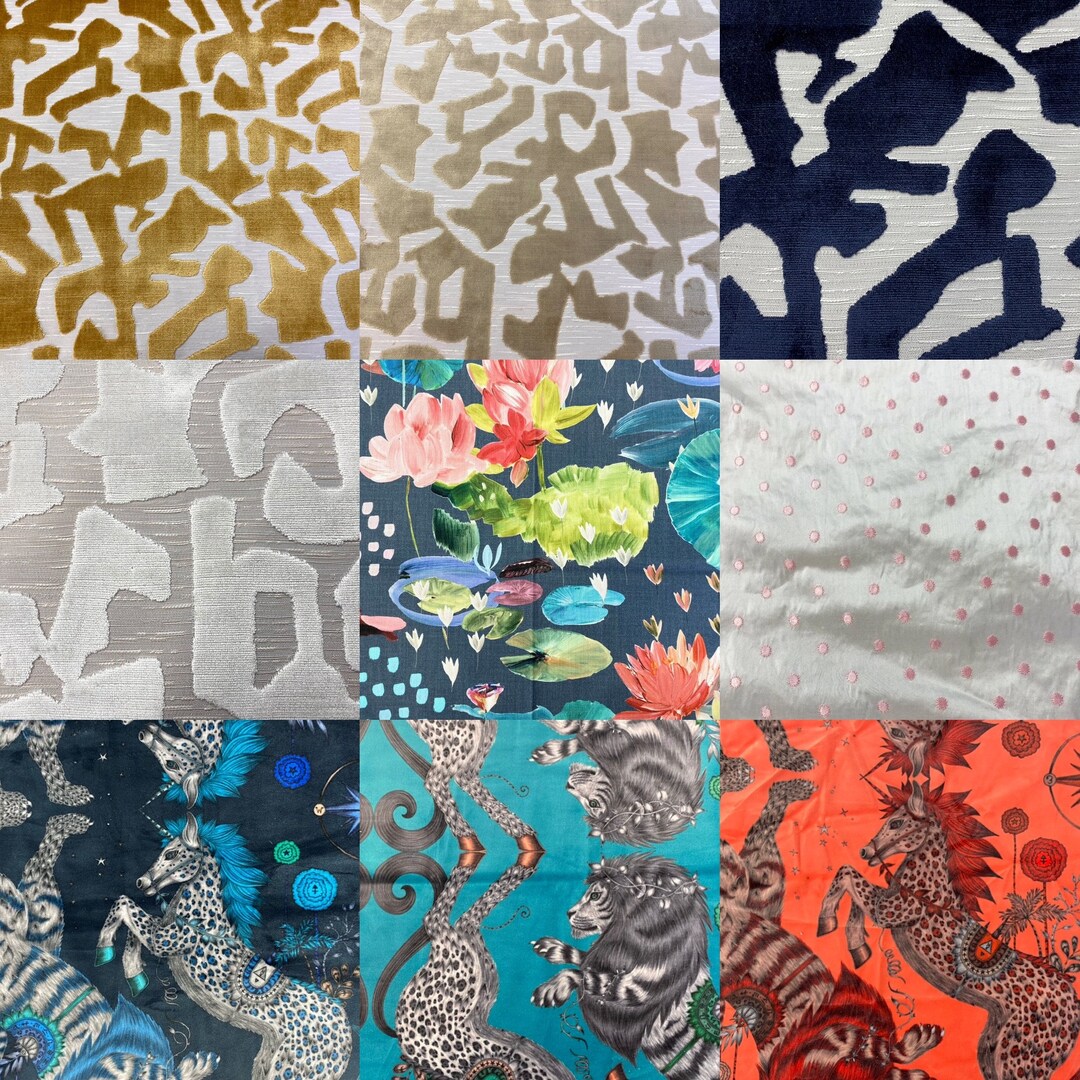 Sample-print/cut Velvet/silk/velvet Sample 2 X 4 please Read Item ...