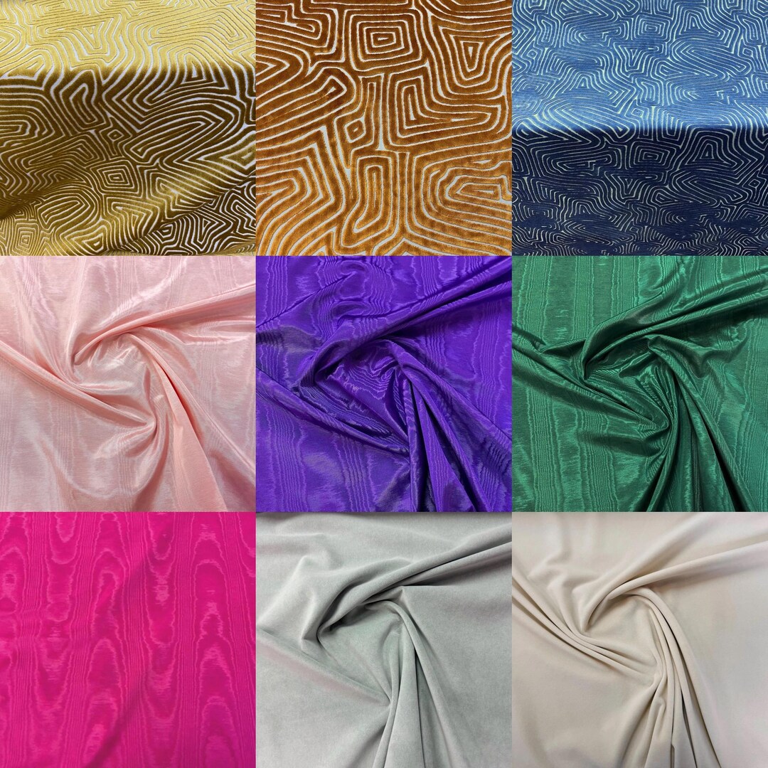 Samples-moire/cut Velvet Sample (3" X 5") (please Read Item Description ...