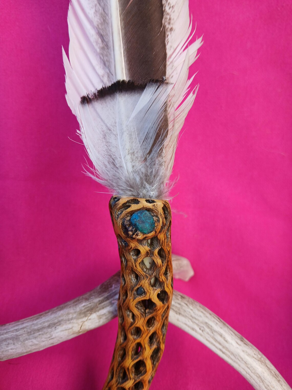Handcrafted Ceremonial/smudging Feather Fan #27 - Etsy