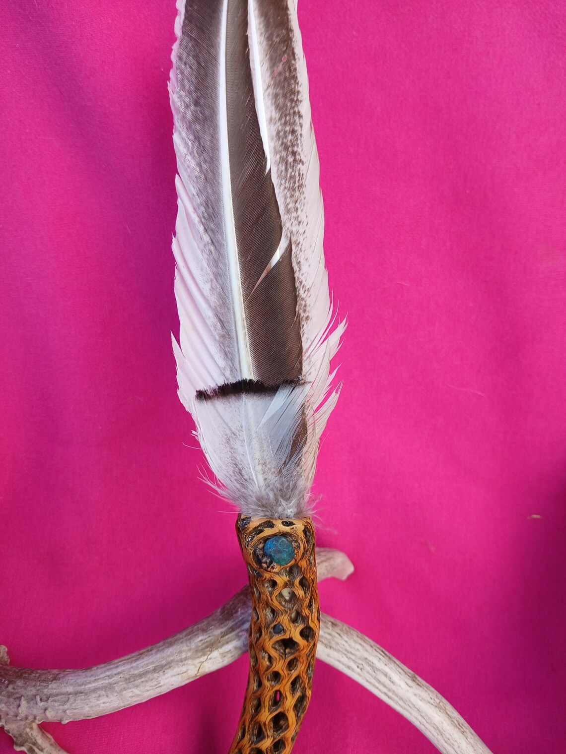 Handcrafted Ceremonial/smudging Feather Fan #27 - Etsy