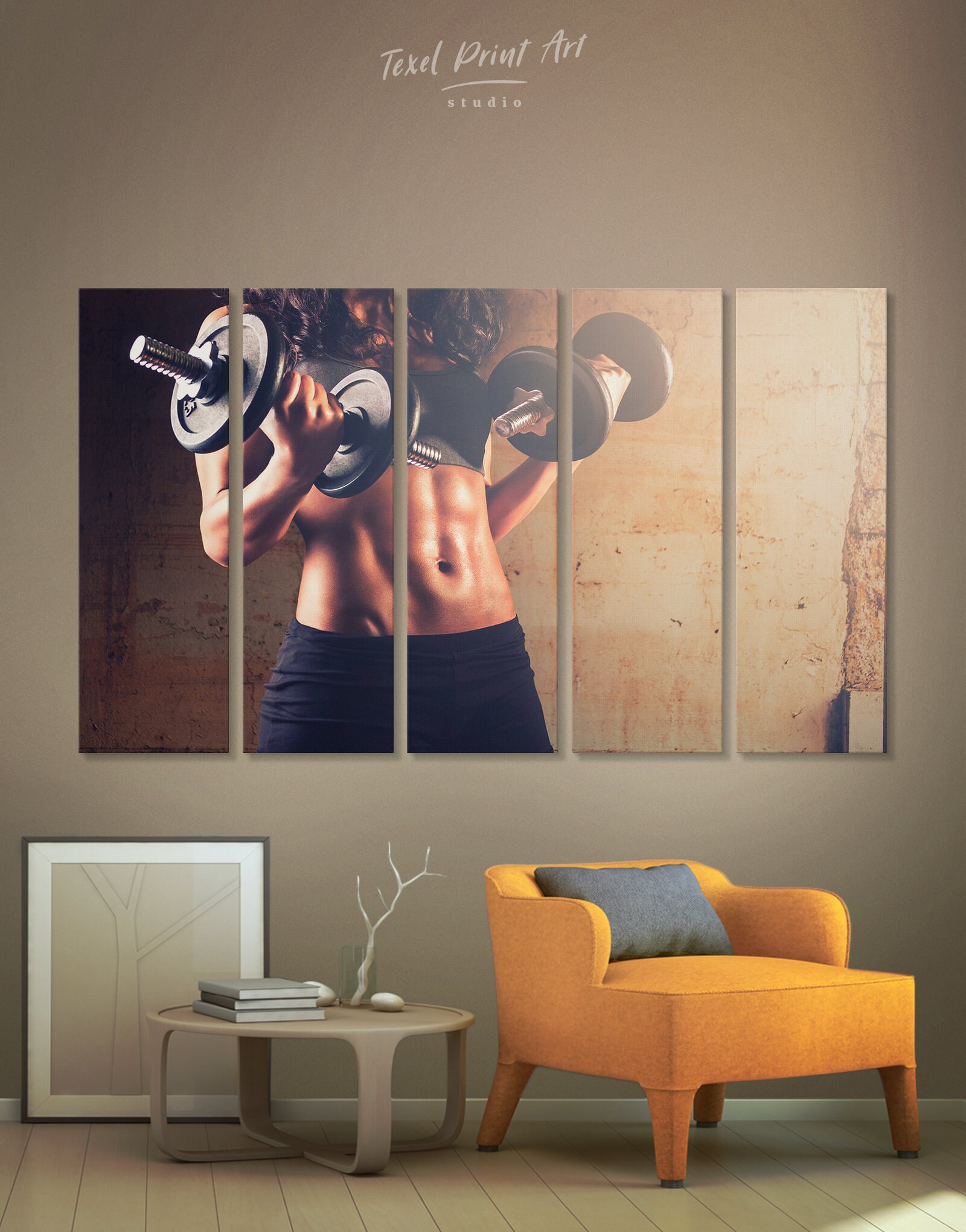 Gym Wall Art Girls Gym Poster Fitness Canvas Gym Poster | Etsy