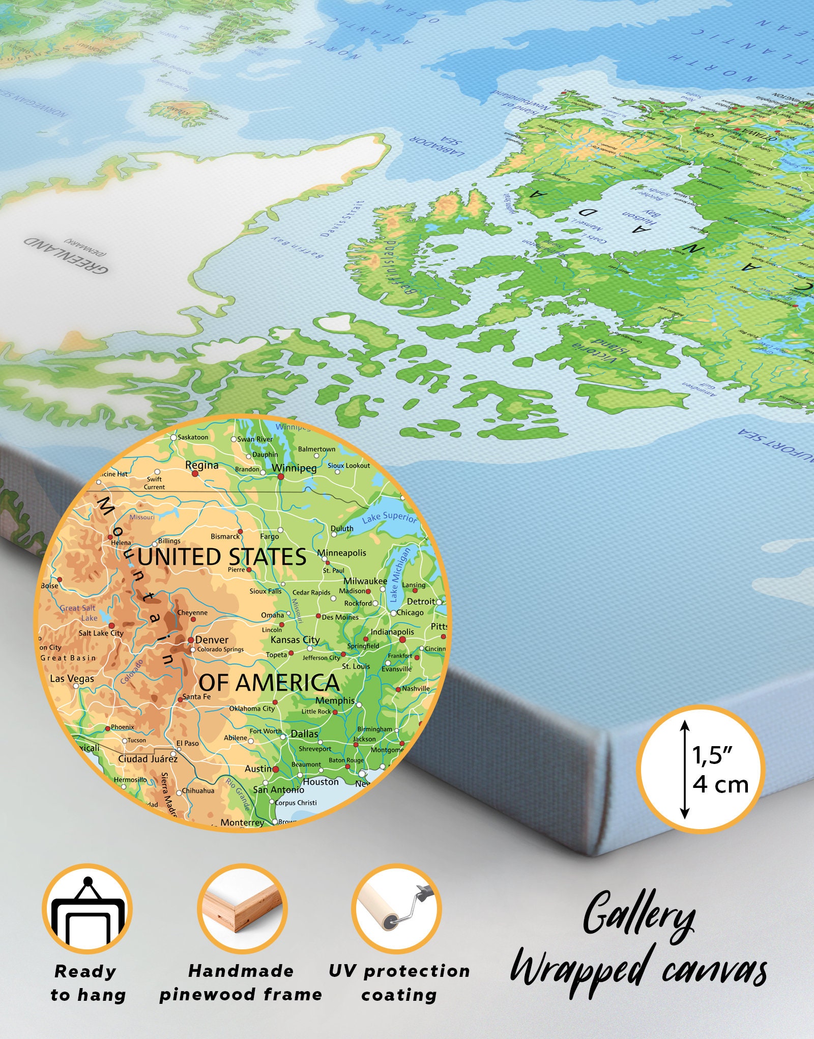 Extra large world map with pins Push pin travel map with pin | Etsy