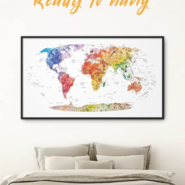 Push Pin Map - Etsy