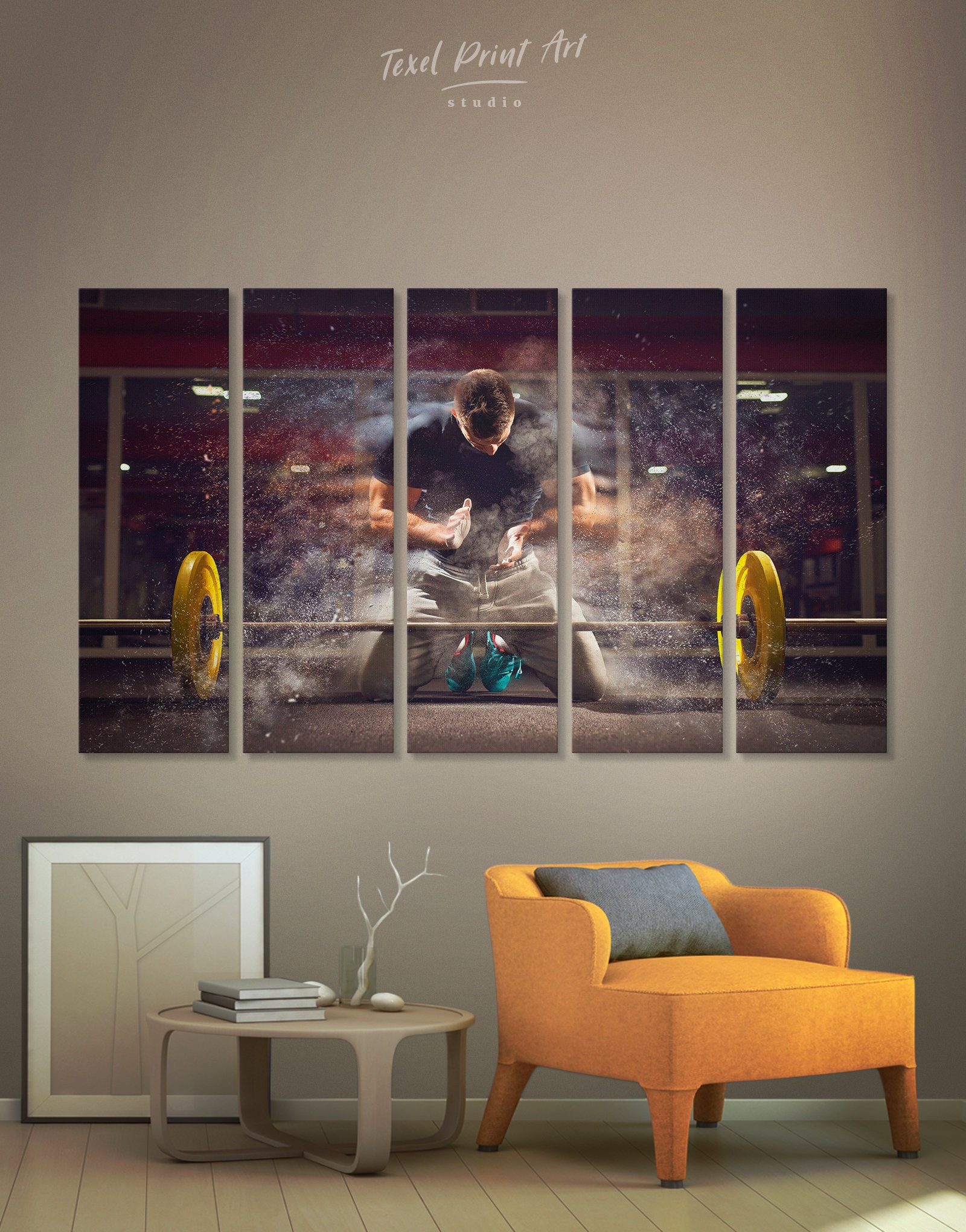 Weightlifting Canvas Weightlifting Wall Art Gym Canvas Art - Etsy